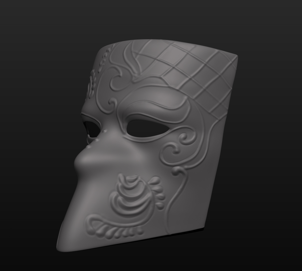 STL file Venetian Mask IV - Bauta・3D print object to download・Cults
