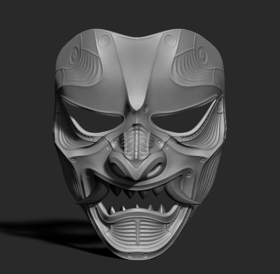 STL file Samurai mask V・3D print model to download・Cults