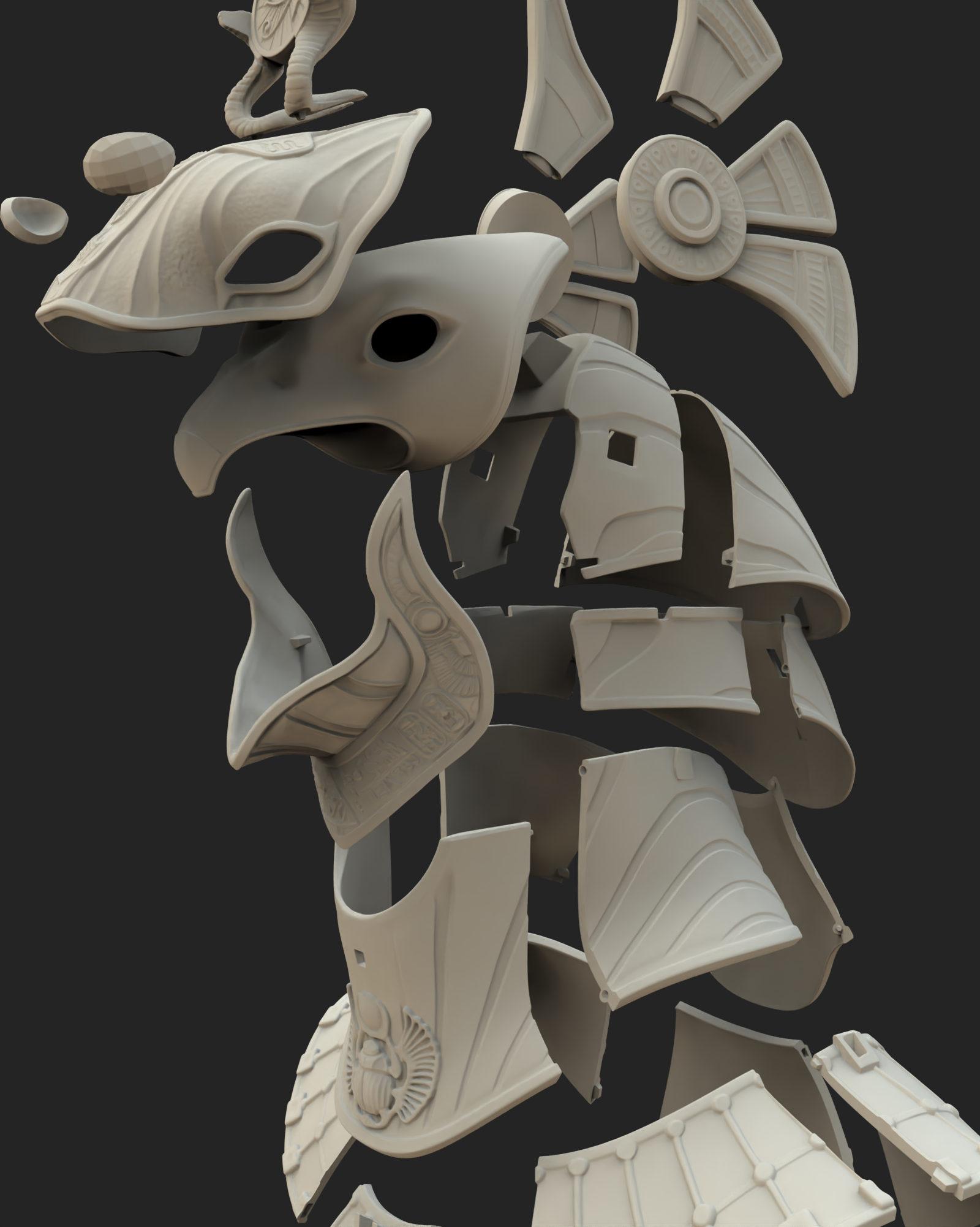 STL file Horus helmet v2・3D print model to download・Cults