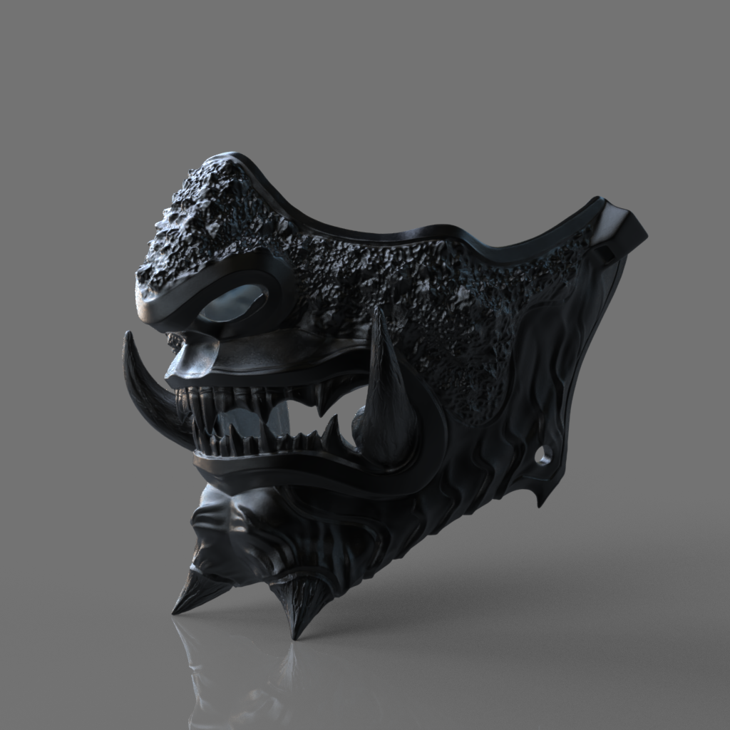 STL file Samurai Mask I 🗡️・Model to download and 3D print・Cults