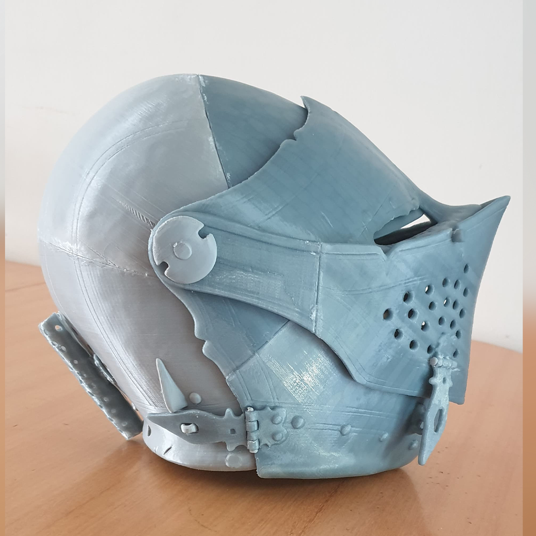 3D printed Jousting Helmet II (functional) • made with Flashforge ...