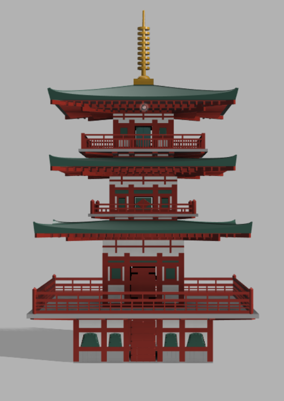 STL file Japanese Temple・3D printable model to download・Cults