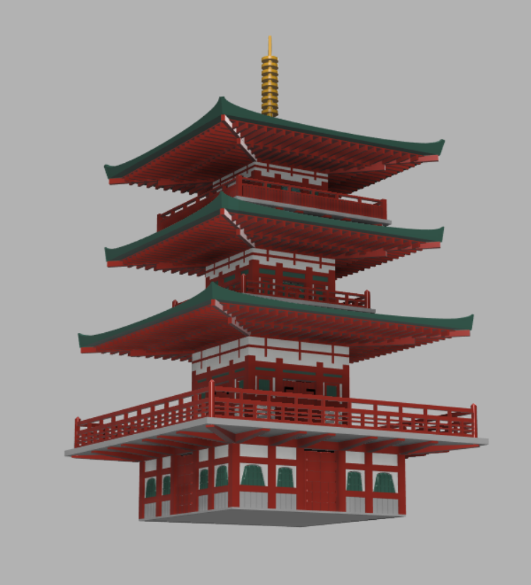 STL file Japanese Temple・3D printable model to download・Cults