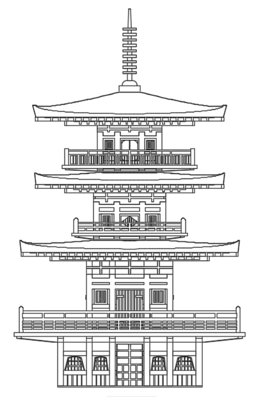 STL file Japanese Temple・3D printable model to download・Cults