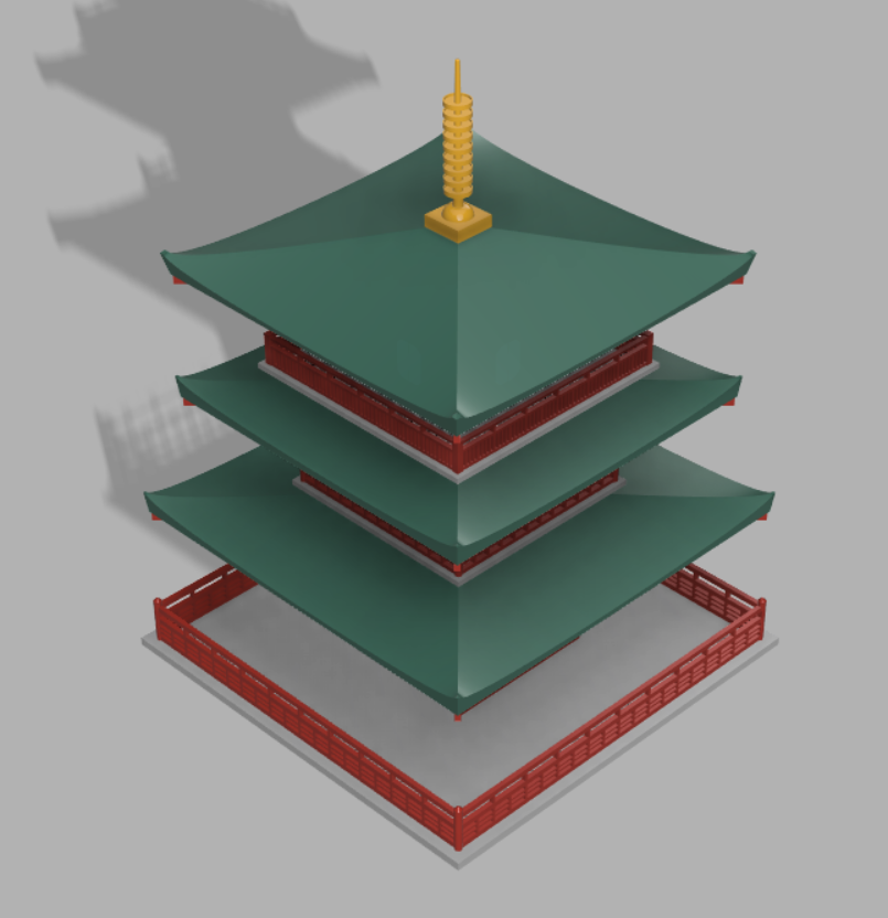 STL file Japanese Temple・3D printable model to download・Cults