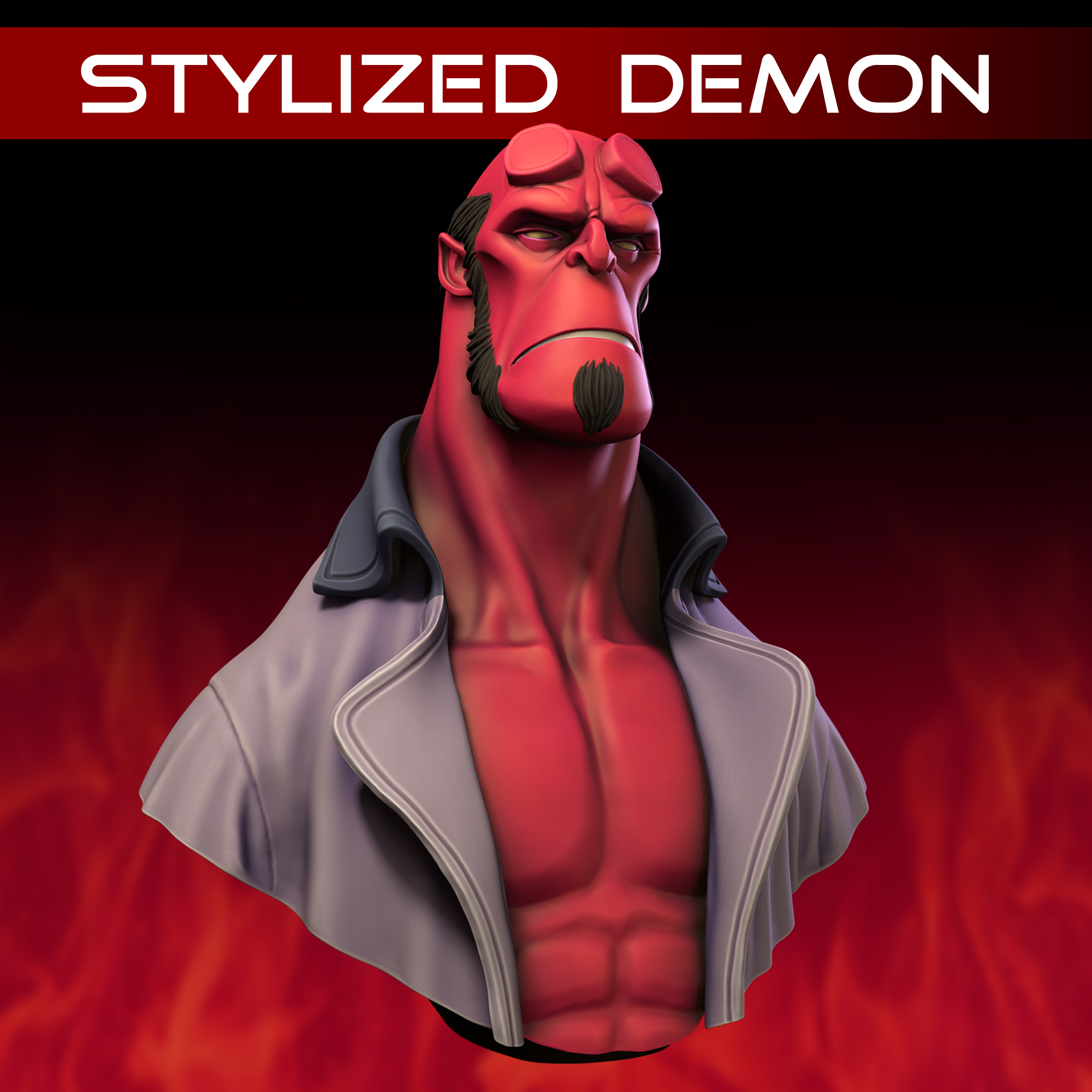 Archivo STL Stylized demon・Plan de impresión en 3D para descargar・Cults