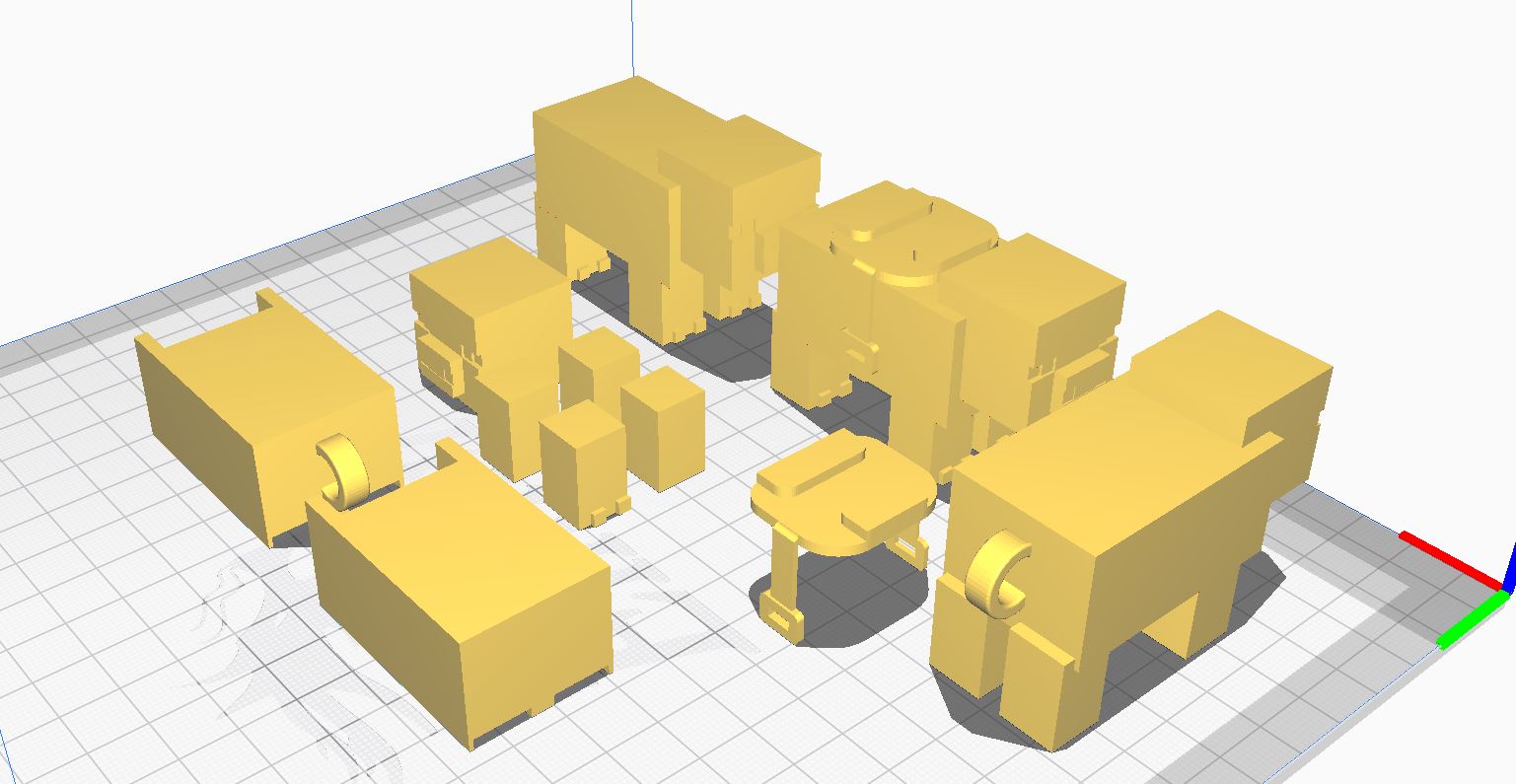 STL file Minecraft Pig With movable Legs (Keychain version and Saddle ...