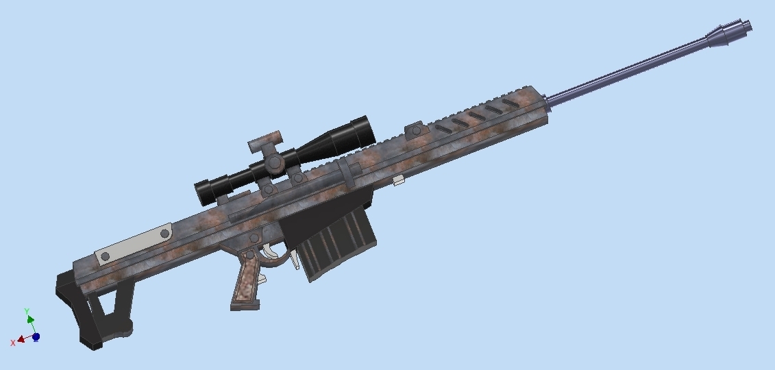 STL file FREE FIRE - M82B・3D printable model to download・Cults