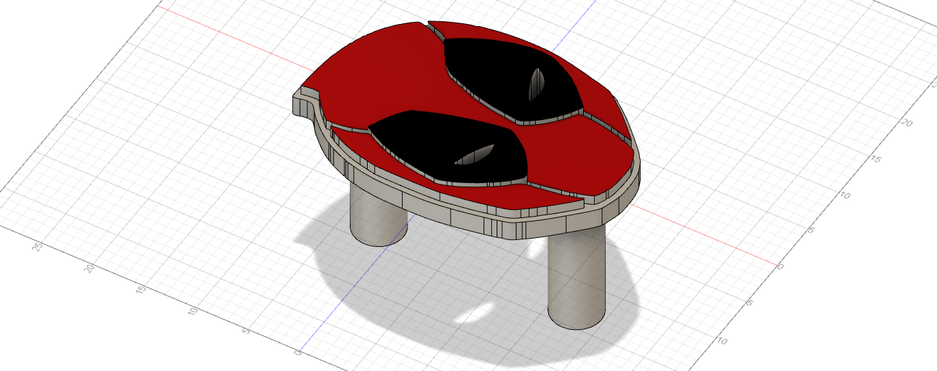 STL file DEADPOOL SWITCH PROTECTOR・3D print model to download・Cults