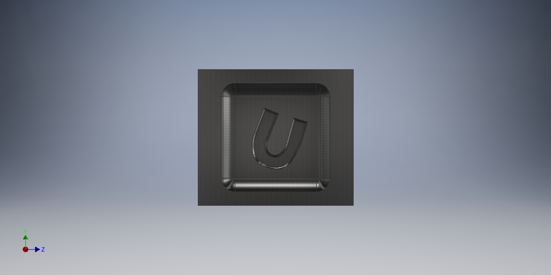 STL file SQUARE MOLD LETTER U・3D printable model to download・Cults