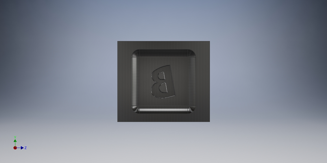 STL file SQUARE MOLD LETTER B 🟪・3D printer model to download・Cults