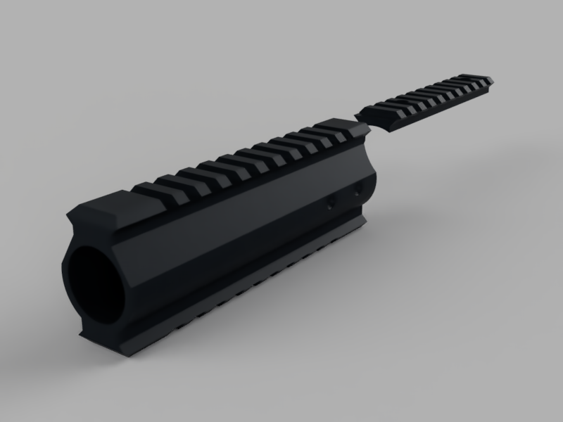 STL file AAP-01 Modular handguard E type・3D printable model to download ...