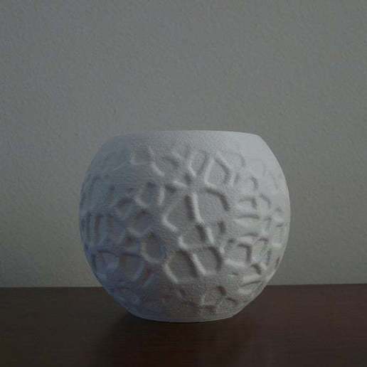 Download free STL file Petrified Shallows (Tealight holder - Voronoi ...