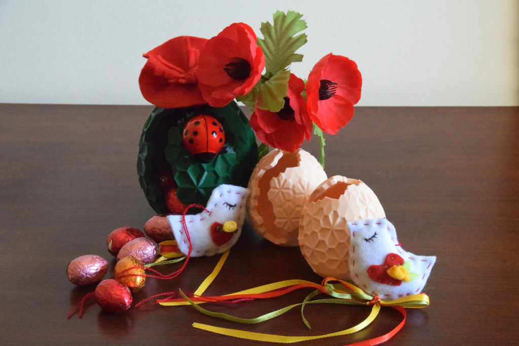 Free STL file Vernal Egg (Easter Egg - floret pentagonal tiling)・Object ...