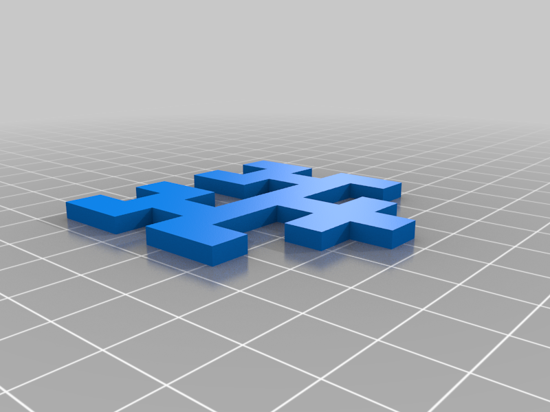 Download free STL file Fractal Puzzle - Hilbert Curve • 3D print object ...