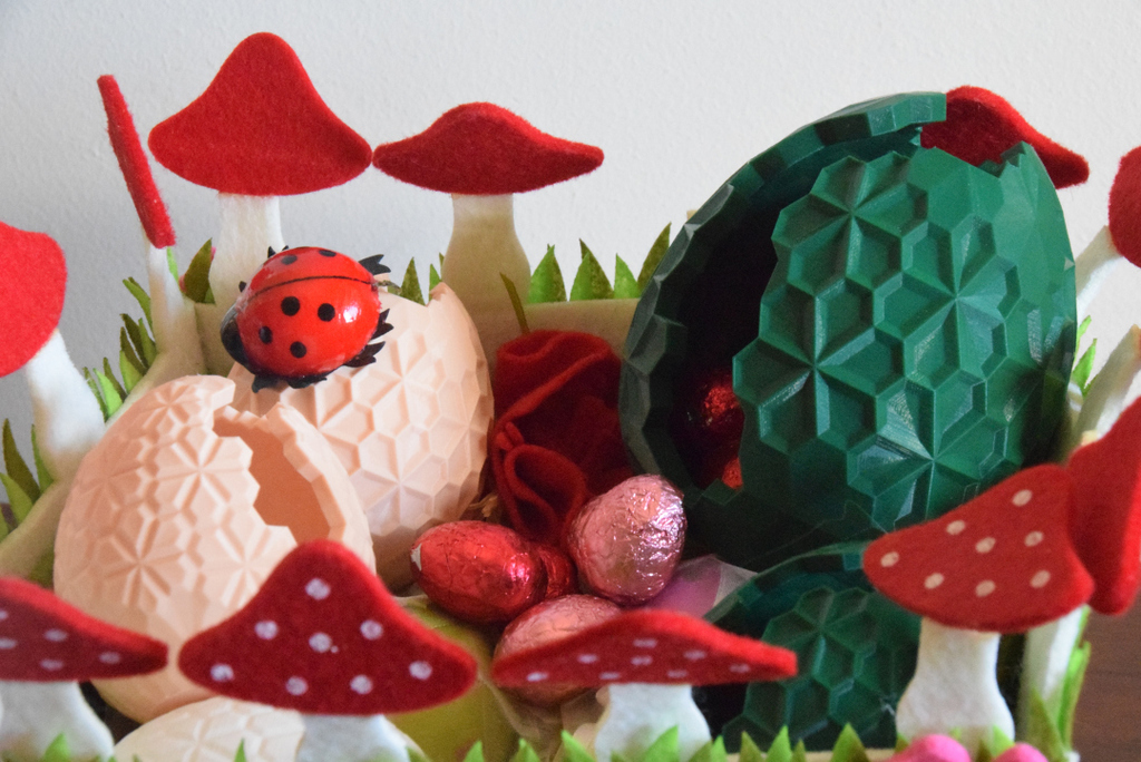 Free STL file Vernal Egg (Easter Egg - floret pentagonal tiling)・Object ...