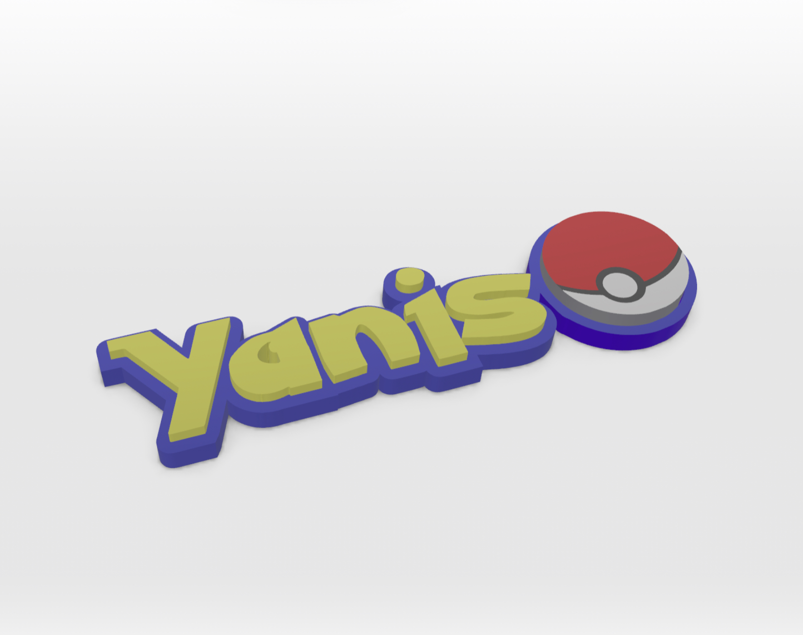 STL file YANIS pokemon logo・Template to download and 3D print・Cults