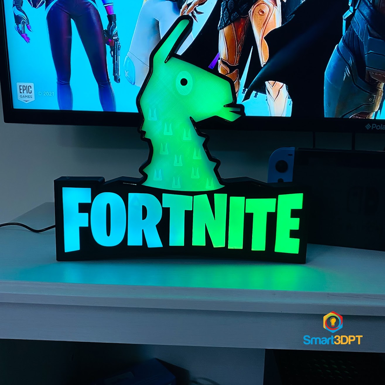 STL file Fortnite leds logo・3D printing template to download・Cults