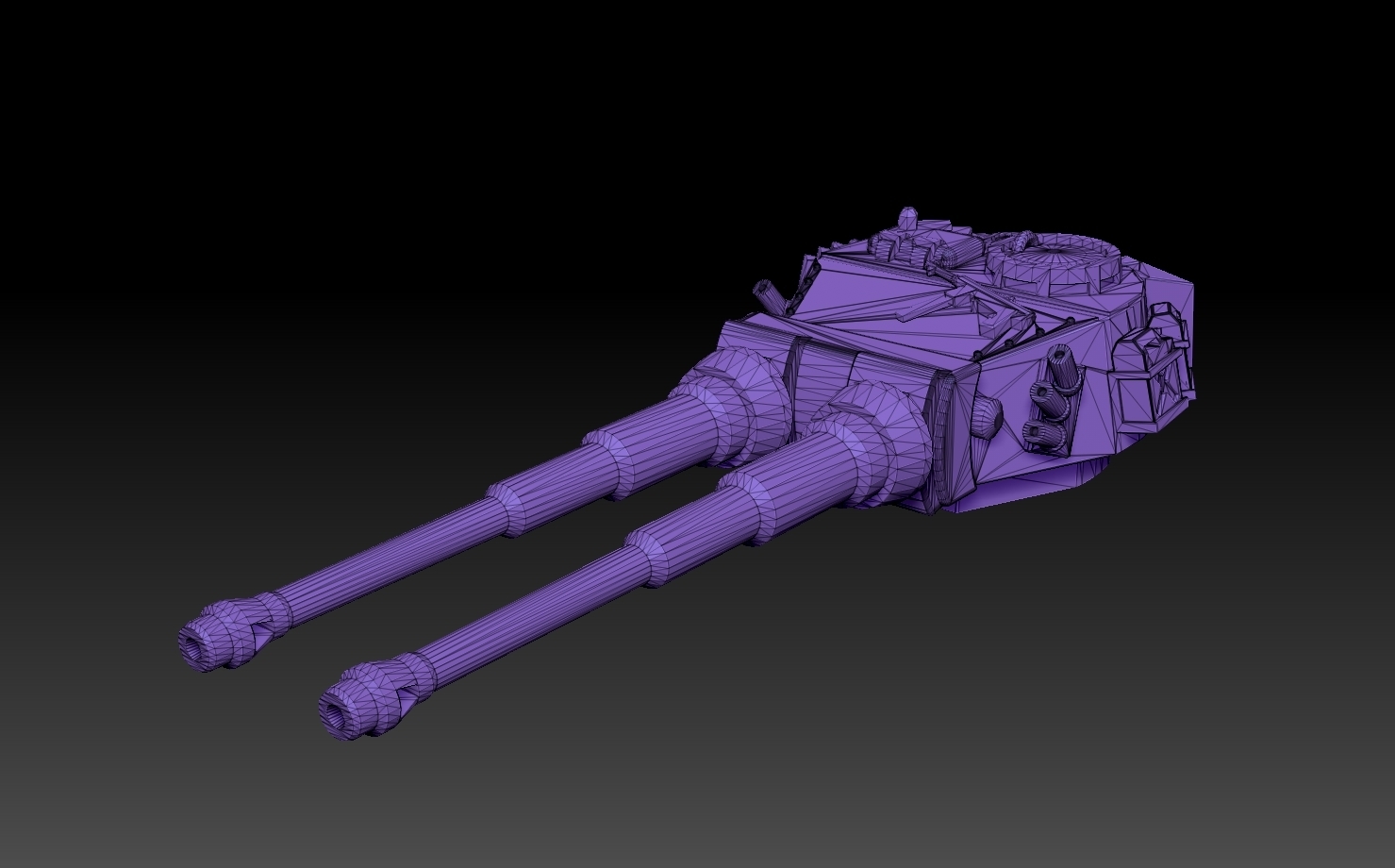 STL file Double Barrelled Tiger Tank Turrets・Template to download and ...