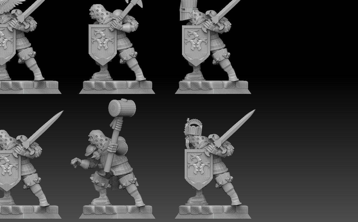 STL file Medieval Knight Megapack ⚔・3D printer design to download・Cults