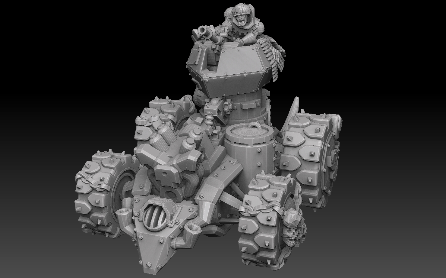 Fichier STL Orc Panzer Buggy Tank 🏎️・Modèle pour impression 3D à ...