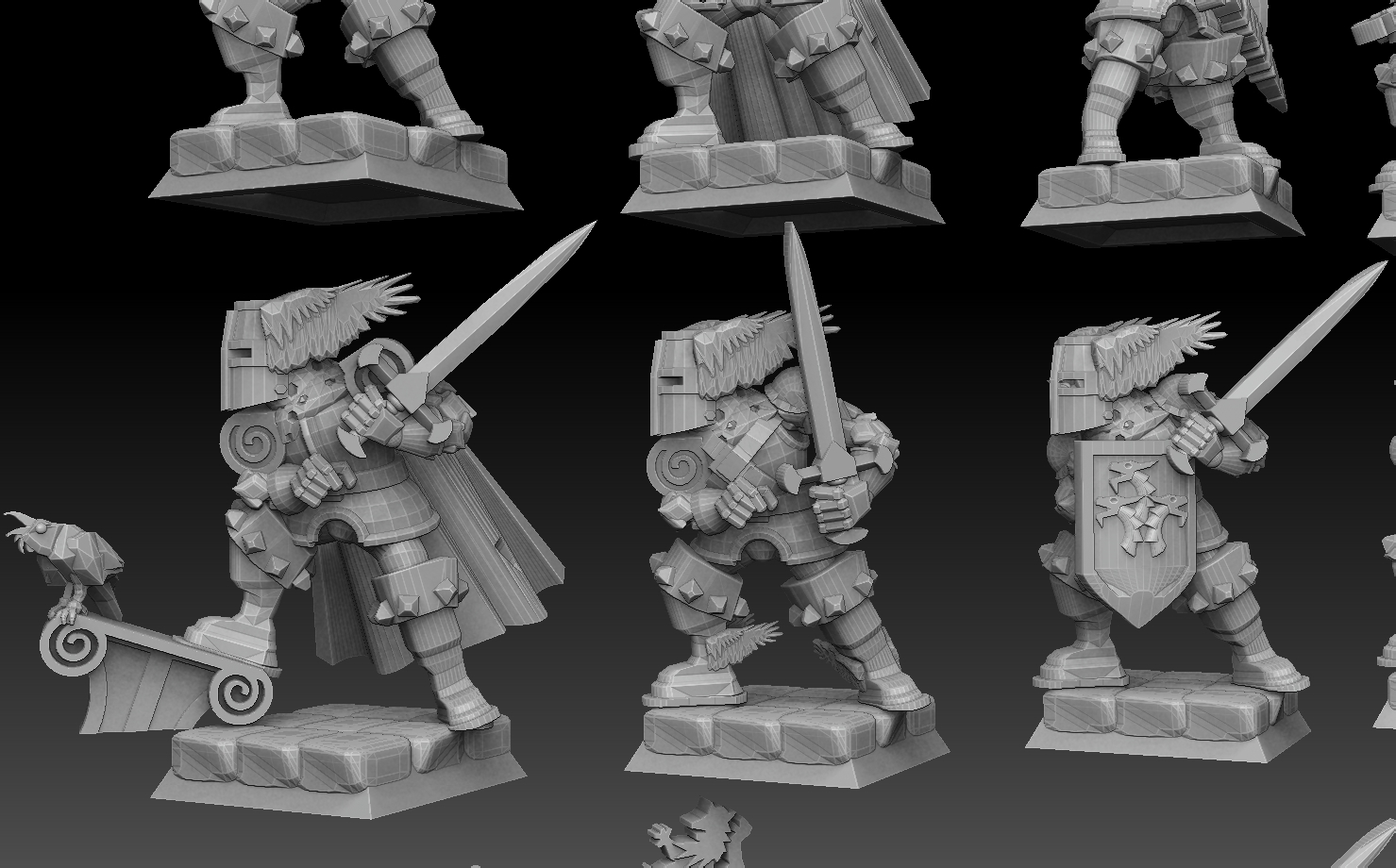 STL file Medieval Knight Megapack ⚔・3D printer design to download・Cults