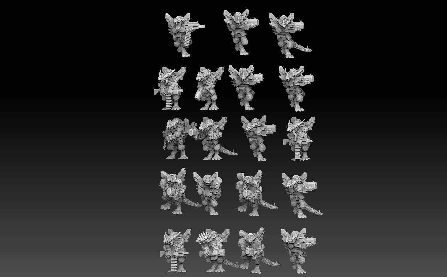 3D file Space Lizards Megapack 🛰・3D printing design to download・Cults