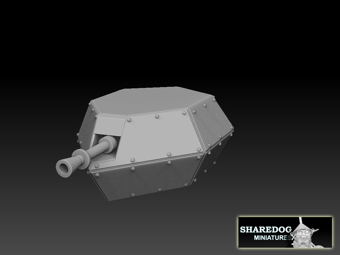 STL file Tank Box Gun Turret・Model to download and 3D print・Cults