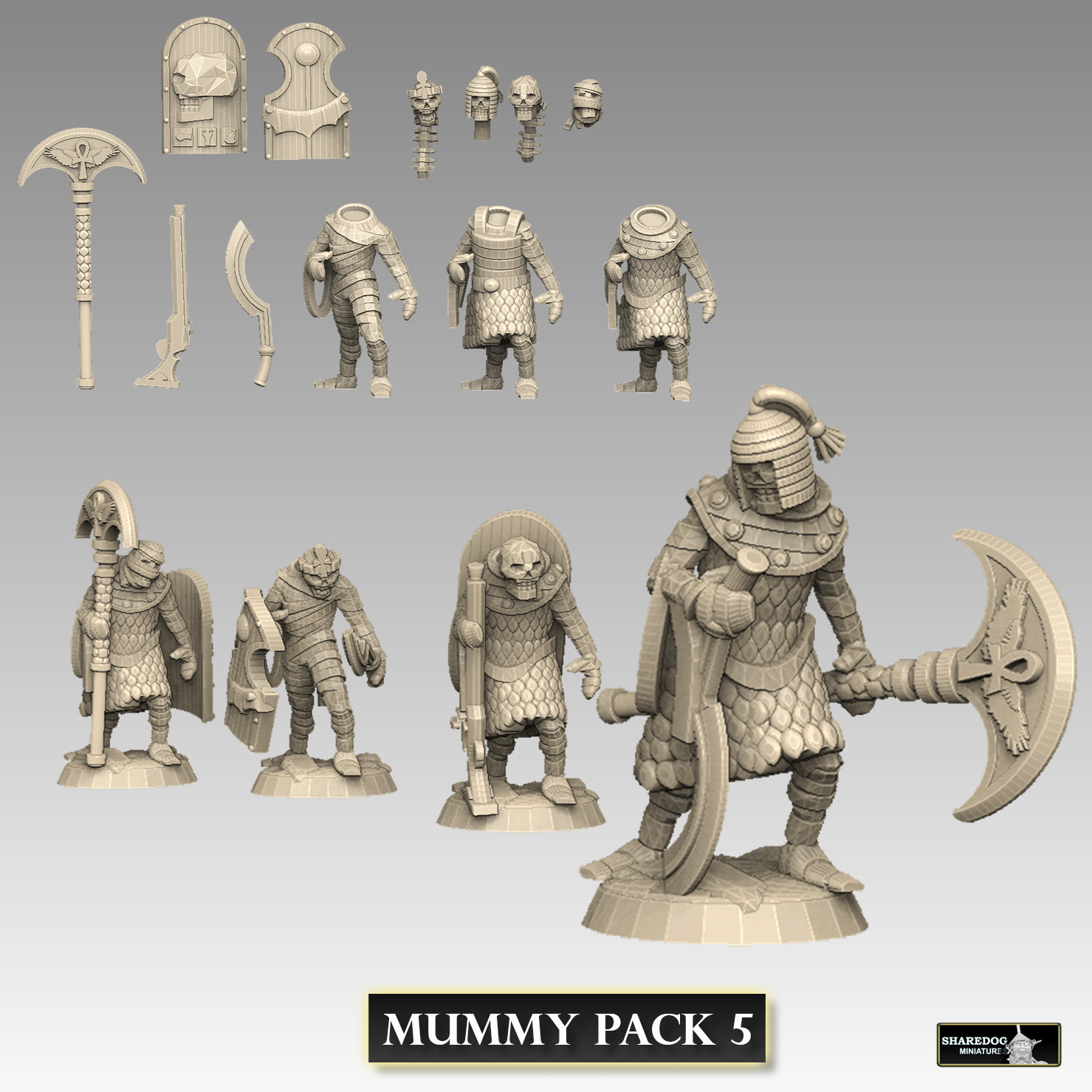 3D file Mummy Megapack・3D printing design to download・Cults