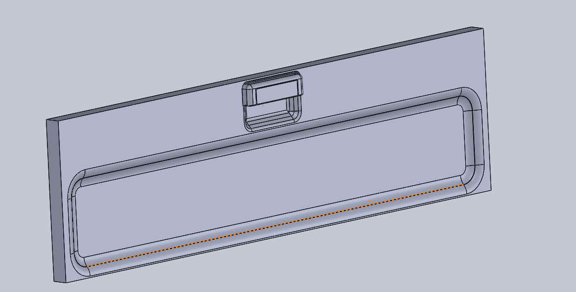 STL file pickup truck tailgate stepped filler panel with handle・3D ...
