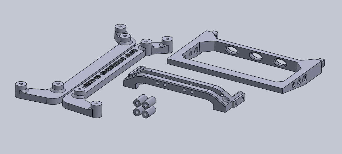 STL file RC4wd Cross Country 313mm conversion + classic range rover ...