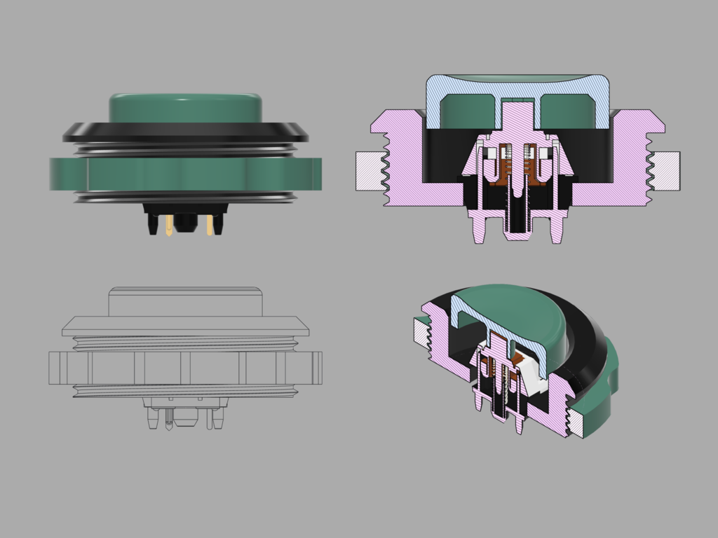 Free 3D file Arcade button w/ mechanical keyboard switch 🕹️・Template to ...