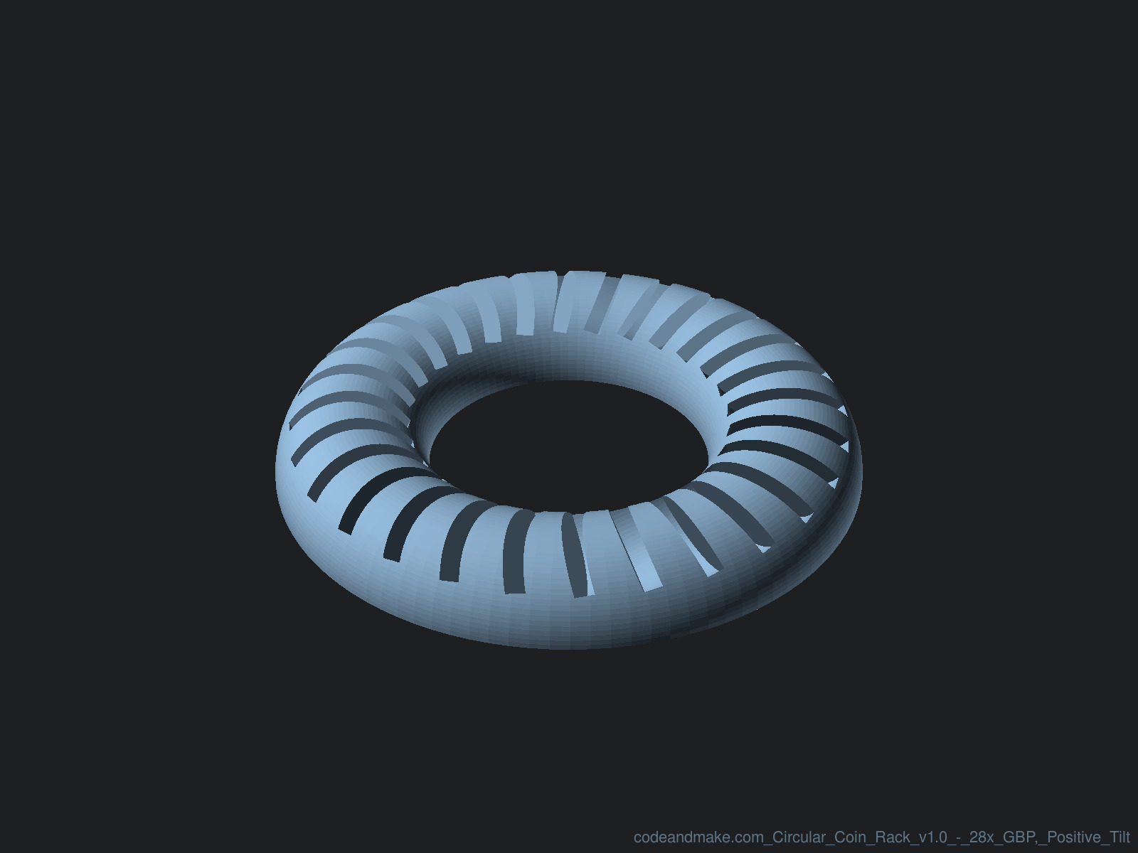 STL file Customizable Circular Coin Rack Display・3D printable design to ...