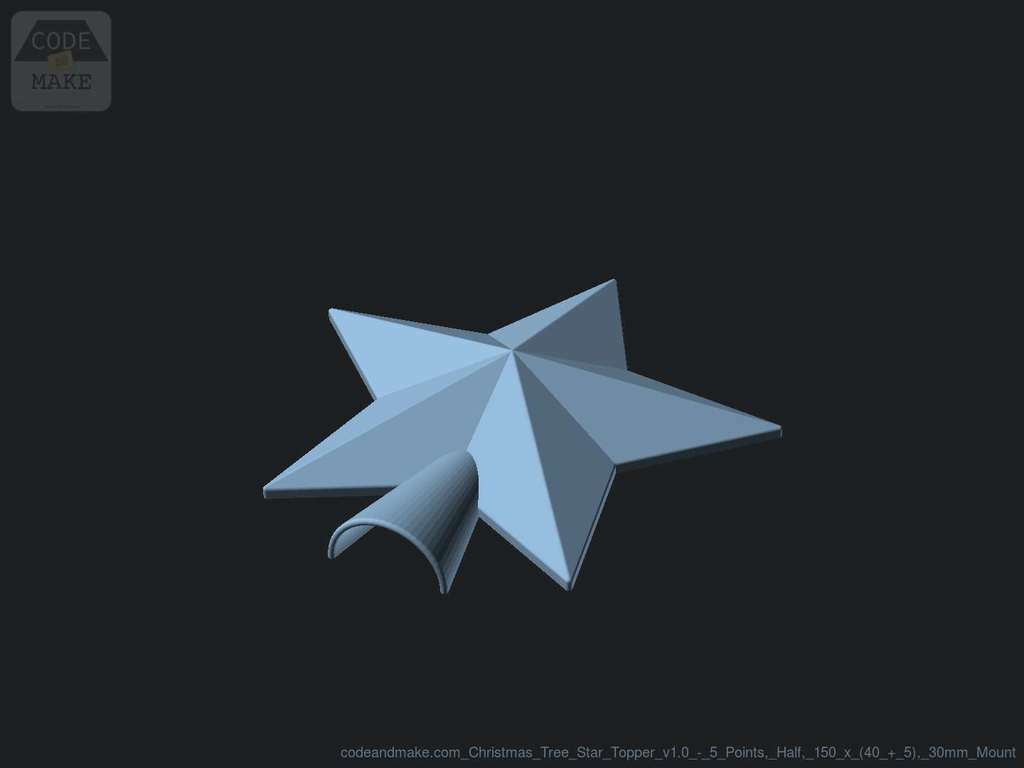 Free STL file Fully Customizable Christmas Tree Star Topper 🎄・3D print ...