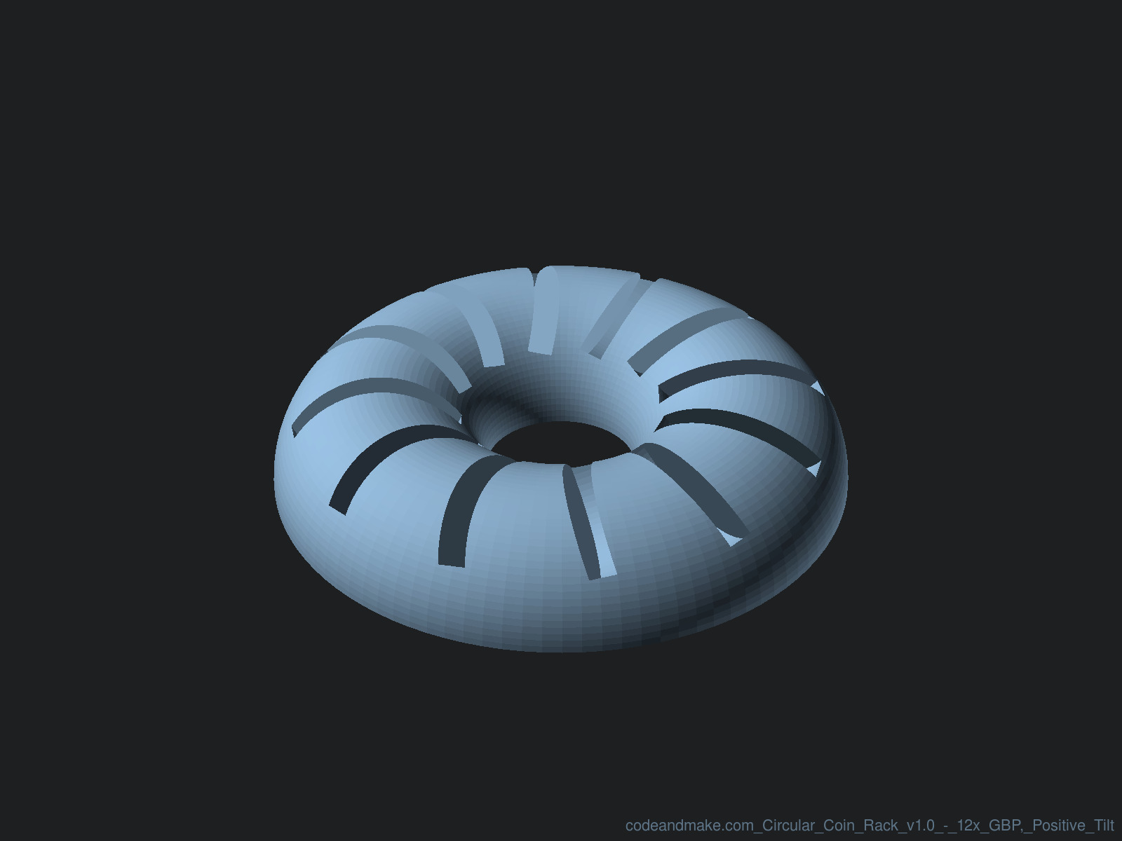 STL file Customizable Circular Coin Rack Display・3D printable design to ...