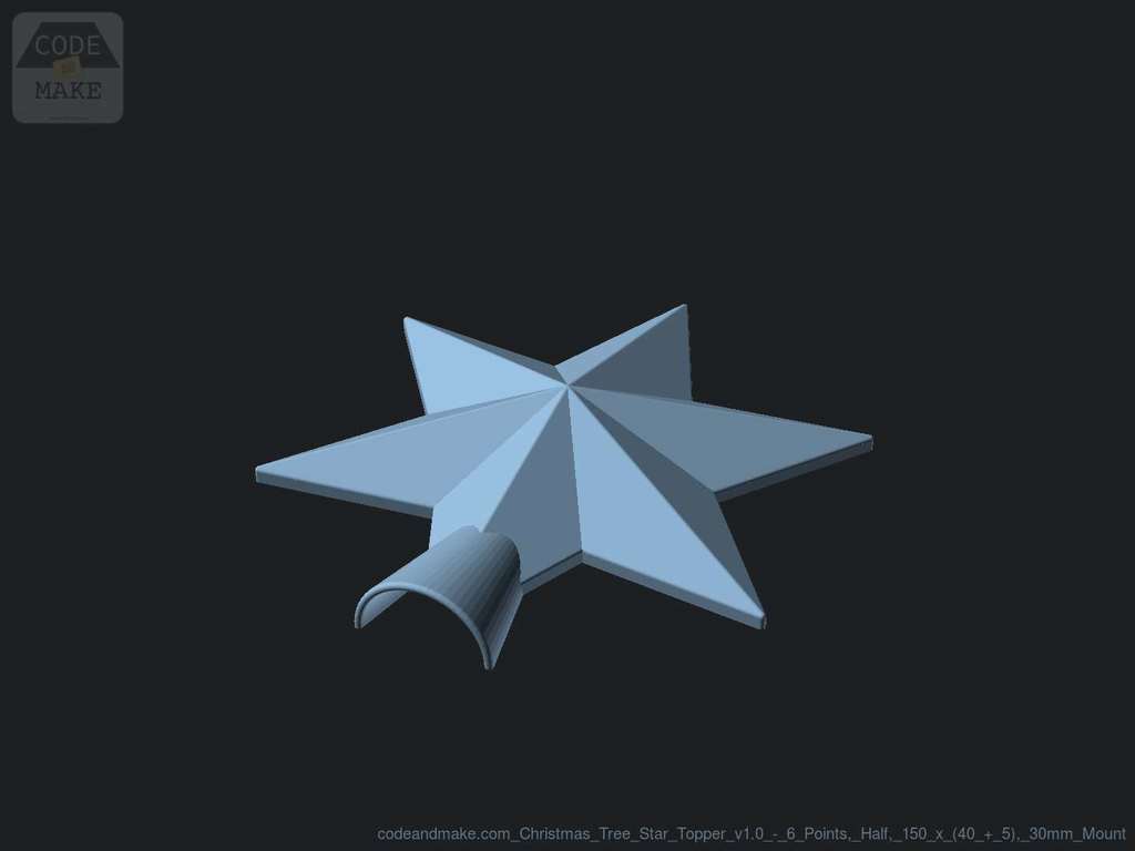Free STL file Fully Customizable Christmas Tree Star Topper 🎄・3D print ...