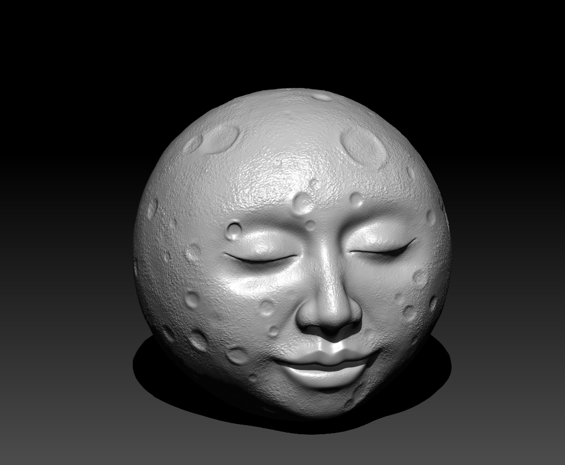 3D file The face of the moon 🌙・3D printer model to download・Cults