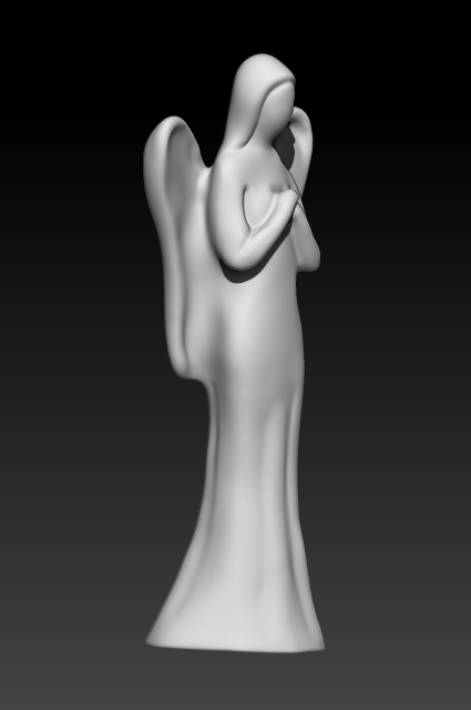 STL file angel candle・Template to download and 3D print・Cults