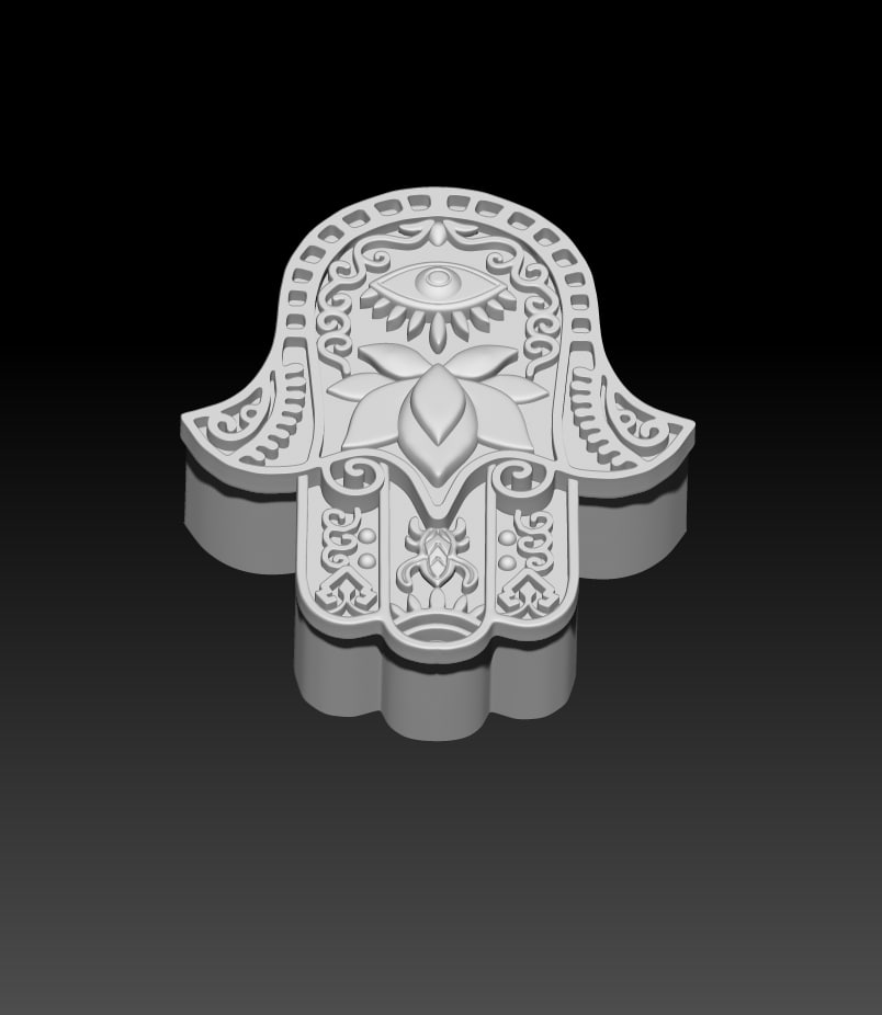 3D file HAMSA3 🪬・3D printing model to download・Cults