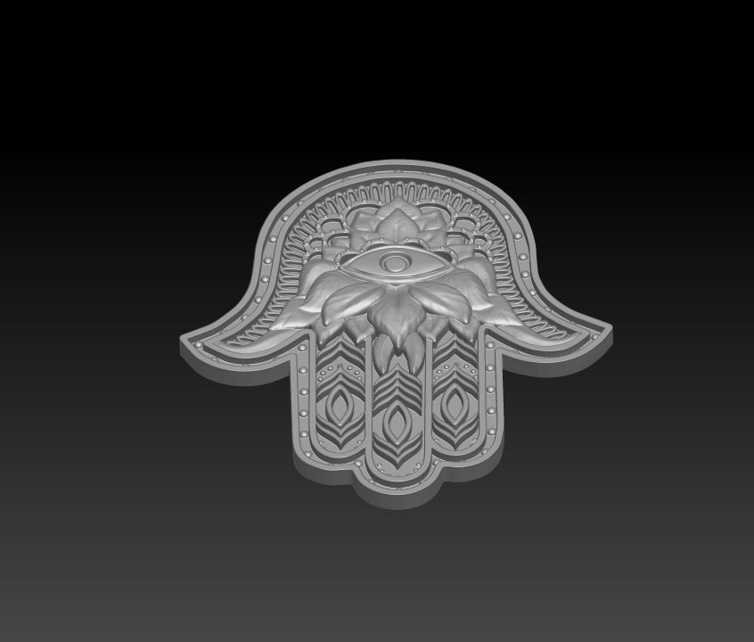 3D file hamsa・3D print design to download・Cults