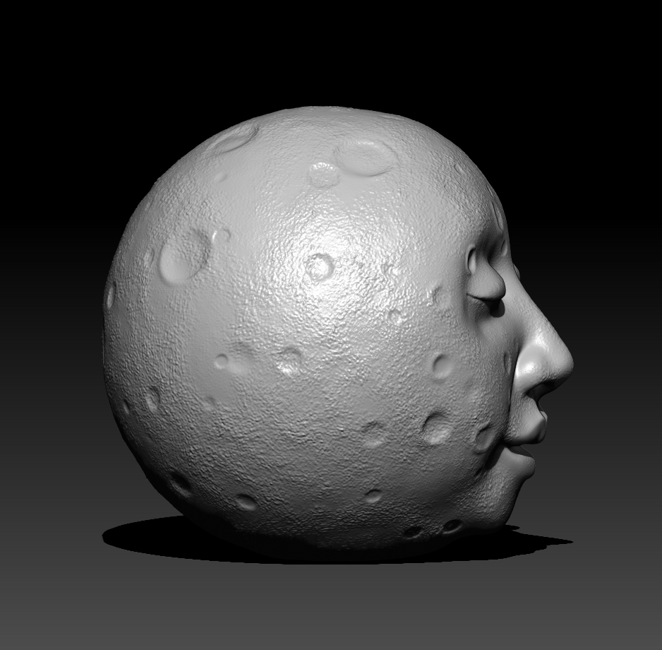 3D file The face of the moon 🌙・3D printer model to download・Cults