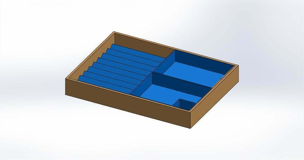 Free STL file Desk drawer Organzier for SAUDER Shoal Creek Executive ...