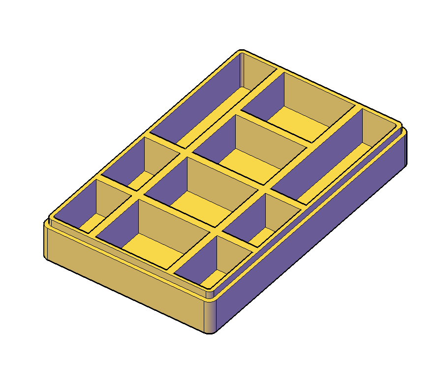 STL file Box in two layers・3D printable model to download・Cults