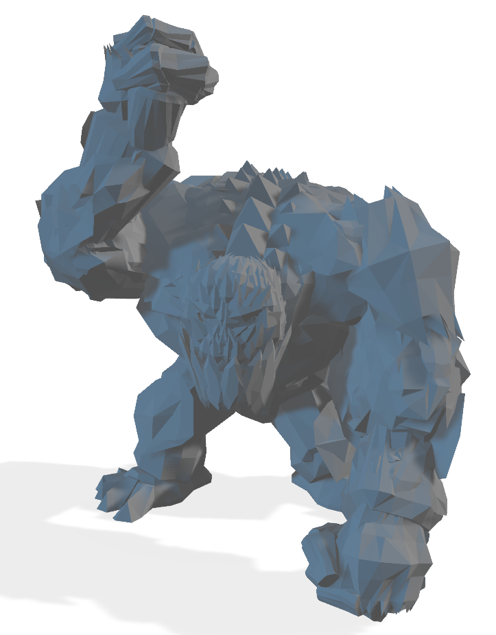 Archivo STL gratis Golem de Hielo - Versión D&D / Soporte para tarjeta de vídeo・Diseño por ...