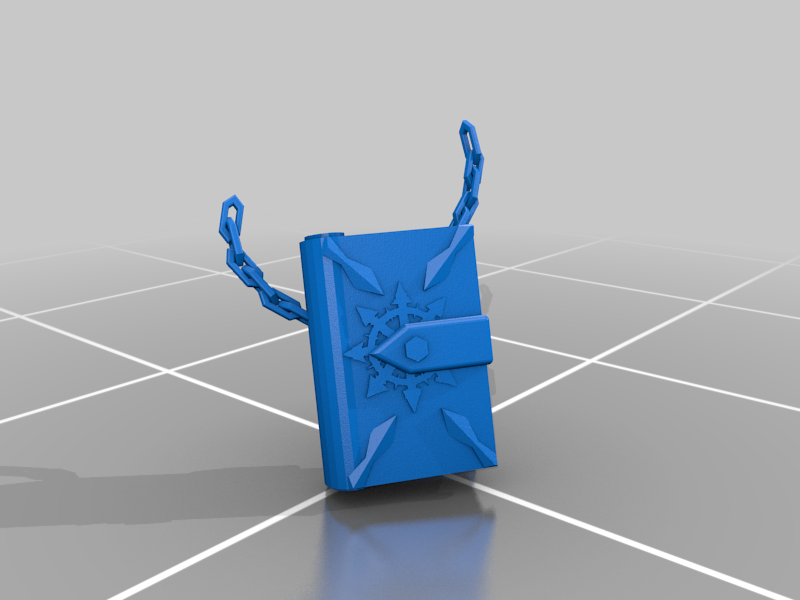 Free STL file Book of Lorgar (chained) 📚・3D print design to download・Cults