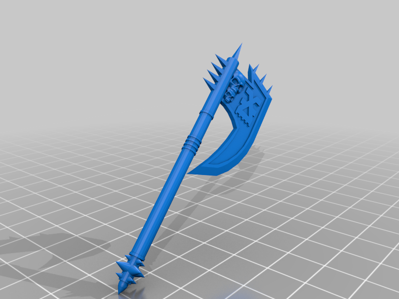 Free STL file Khorne Weapons & Emblems 🔫・3D printer model to download・Cults