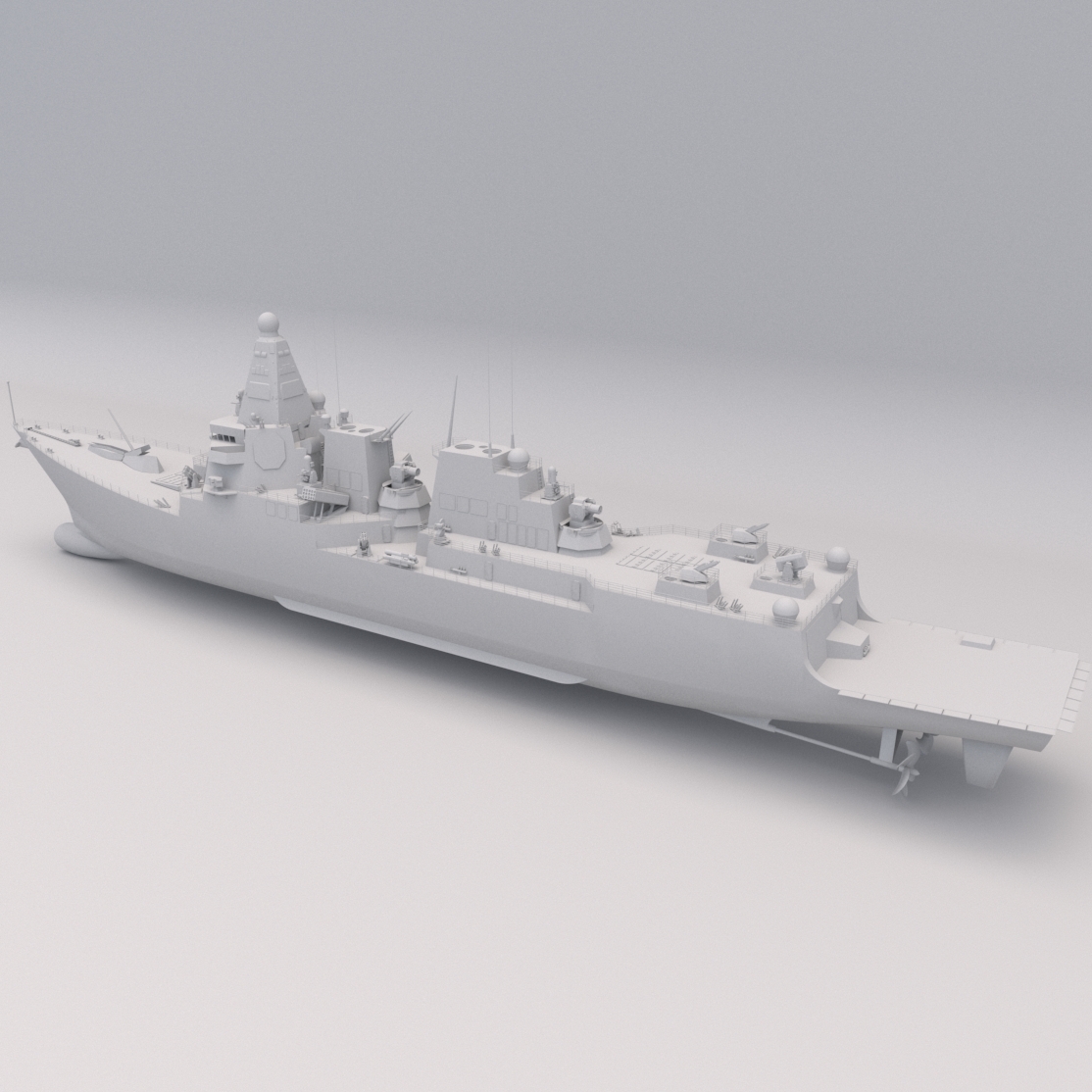 Free 3D file Navy Destroyer Ship PRINTABLE Vehicle 3D Digital STL File ...