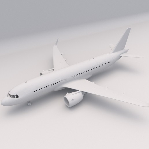 Download free STL file Airbus A320 PRINTABLE Airplane 3D Digital STL ...