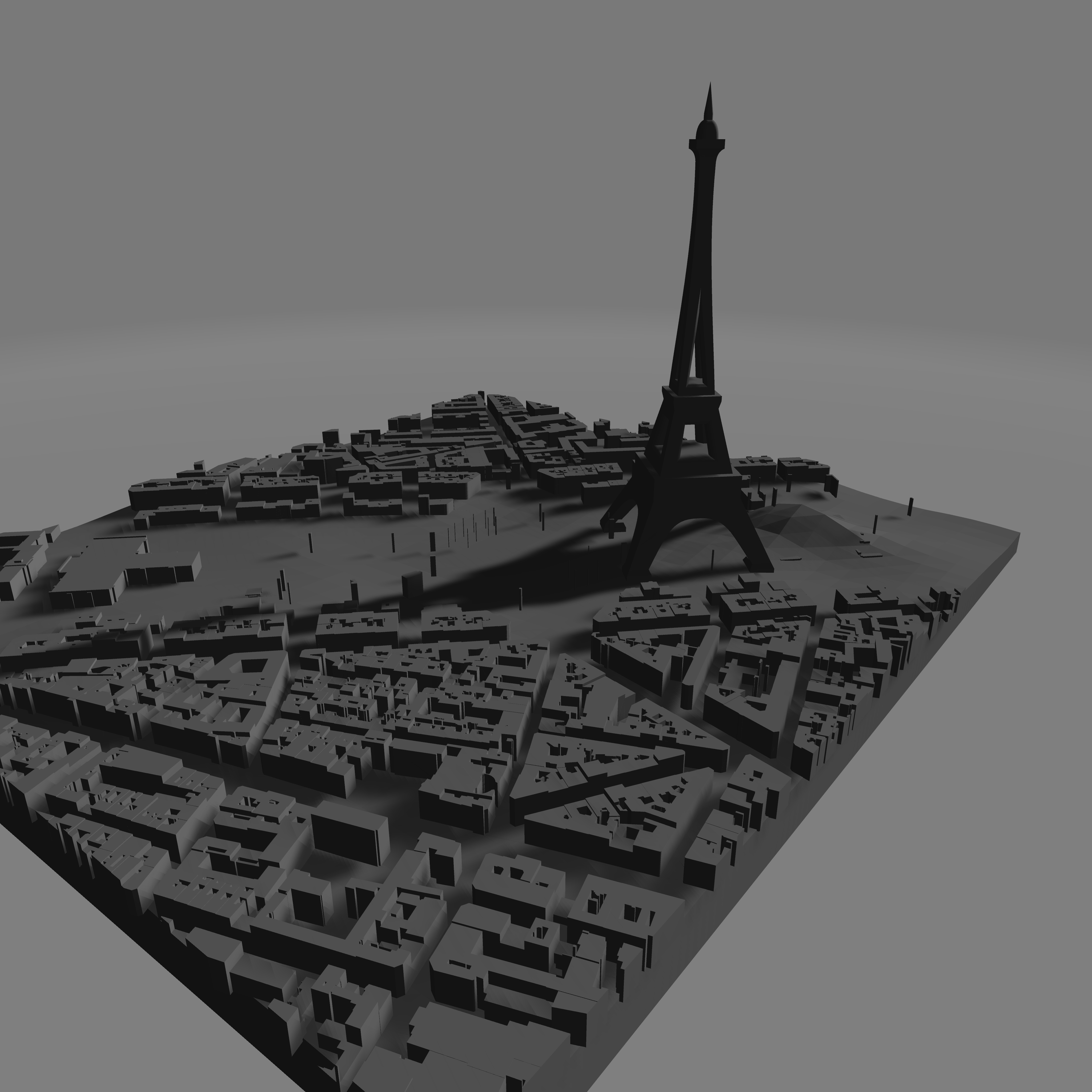 STL file Paris city (Eiffel tower)・3D printer design to download・Cults
