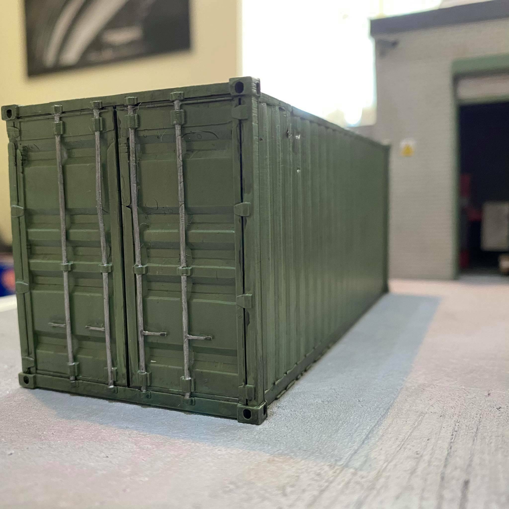 STL file 20FT SHIPPING CONTAINER 7MM SCALE O GAUGE MODEL RAILWAY 🛤️・3D ...
